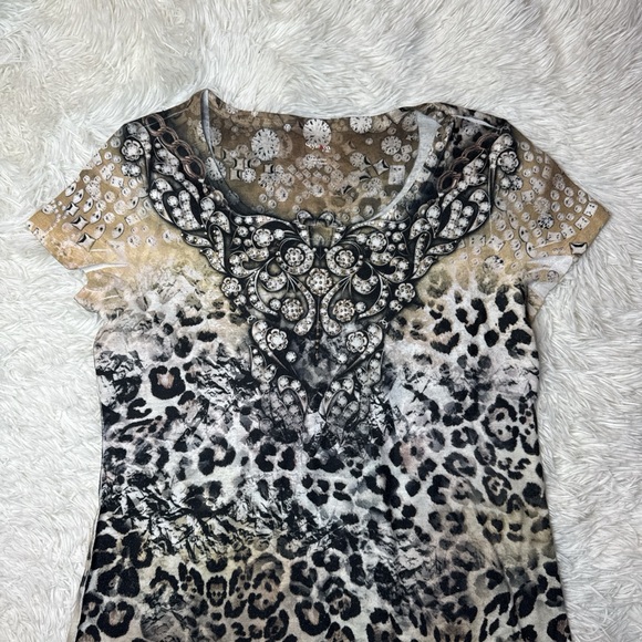 Style & Co. | Tops | Y2k Leopard Print Top | Poshmark